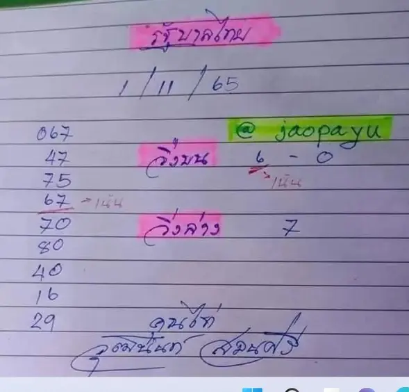 ส่องด่วนเลขวิ่ง เลขฟัน กูรูสำนักหวยดังจัดให้แจก เลขเด็ด 1 พ.ย. 65